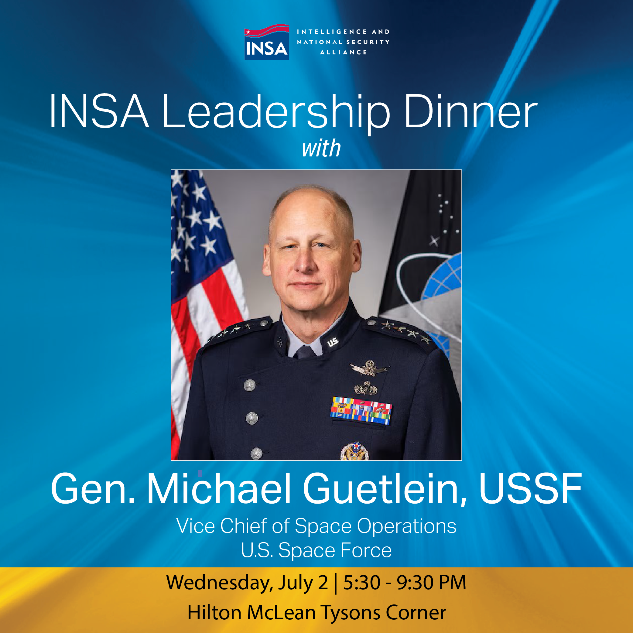 Leadership Dinner with Gen. Michael Guetlein, USSF